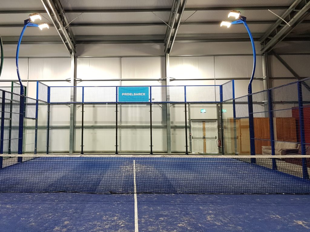 LED lighting serves up savings at Padel tennis court in Essex - Earlsmann